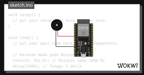 Buzzer Wokwi Esp32 Stm32 Arduino Simulator