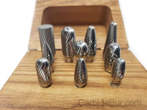 Carbide Bur Set 1 Die Grinder Tool Bits Made In Usa