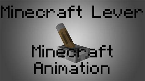 Minecraft Levers [minecraft Animation] Youtube