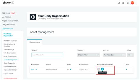 How Do I Assign Asset Seats Unity Support Help Center