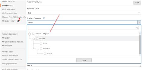 Magento Marketplace Vendor Category Management