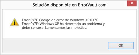 Cómo Arreglar Error 0x7e Código De Error De Windows Xp 0x7e Error
