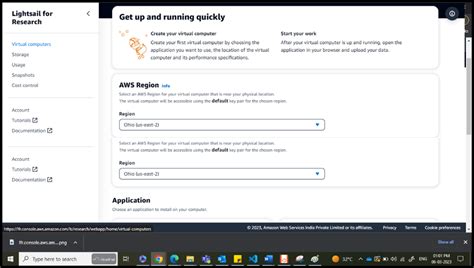 Creating Powerful Research Oriented Virtual Computers Using Amazon Lightsail