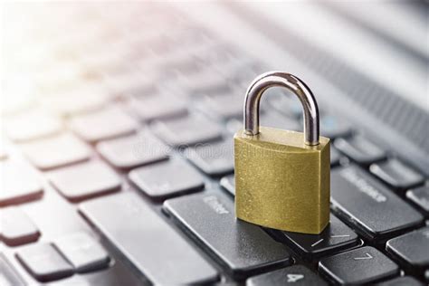 Padlock On Computer Keyboard Network Security Data Security And
