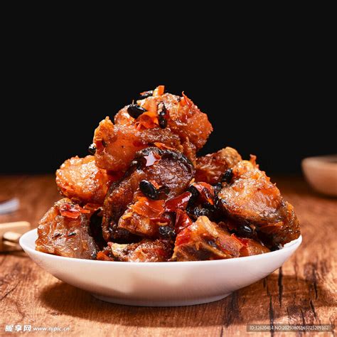 香辣豆豉鱼摄影图 传统美食 餐饮美食 摄影图库 昵图网