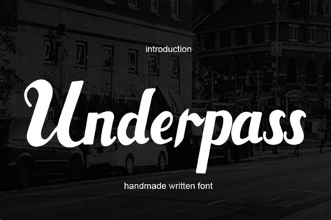 Underpass Font Font Canyon