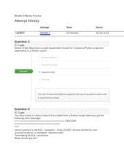 Module Mastery Exercise Docx Module Mastery Exercise Attempt