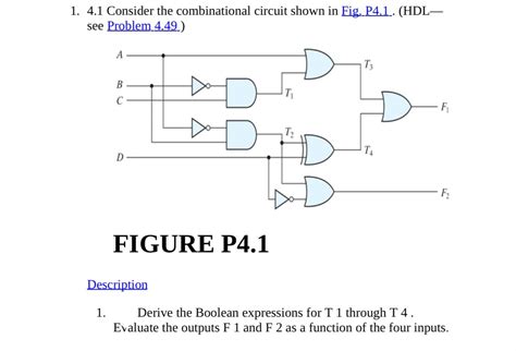 Answered 1 41 Consider The Combinational Bartleby