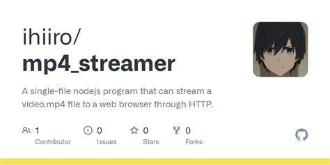 Github Ihiiromp4streamer A Single File Nodejs Program That Can