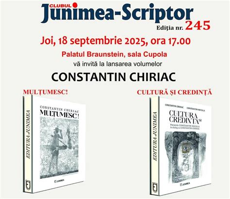 O Nouă Ediție A Clubului Junimea Scriptor Joi La Palatul Braunstein Ziarul De Iaşi Liderul
