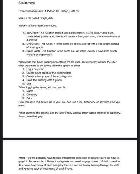 Solved Assignment Expected Submission 1 Python File