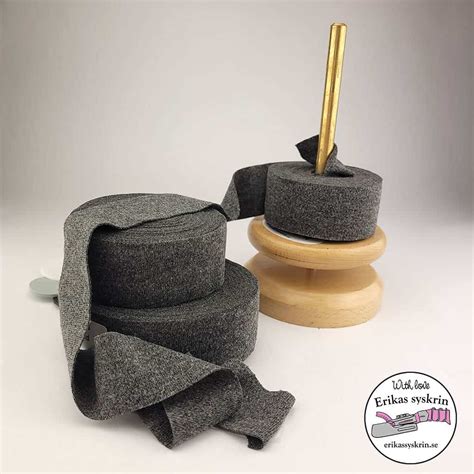 Knit Binding Mélange Interlock Dark Gray Erikas Syskrin