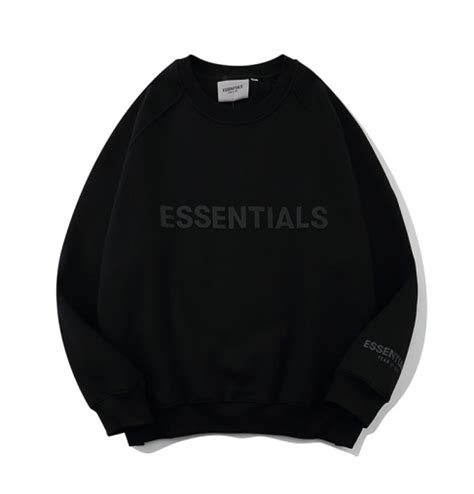 Essentials Black Crewneck Huge Discount