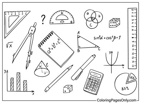30 math symbols and concepts coloring pages free printable pdf