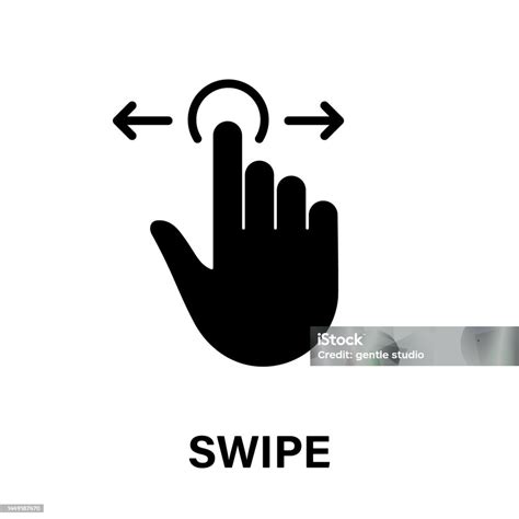 스 와이프 제스처 컴퓨터 마우스 블랙 실루엣 아이콘의 손 커서 포인터 손가락 글리프 픽토그램 클릭 두 번 누르기 터치 포인트 사이버 공간 웹 사이트 로그인을 누릅니다 고립된