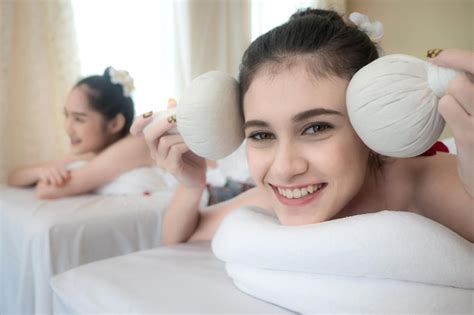 Premium Photo Beautiful And Healthy Cute Girl Smiling Relax At Beauty