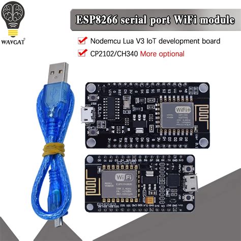 V3 무선 모듈 Nodemcu 사물 인터넷 보드 기반 Esp8266 Esp 12e Arduino 호환 Ch340 Cp2102 4m Bytes Lua Wifi반도체