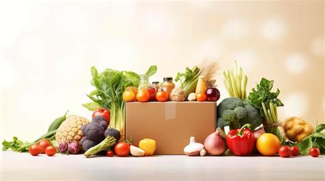 Premium Photo A Photo Of A Online Grocery Delivery Service With Fresh Ingredients And Recipes