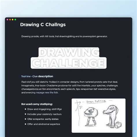 Drawing Challenges Free Ai Tool Taaft