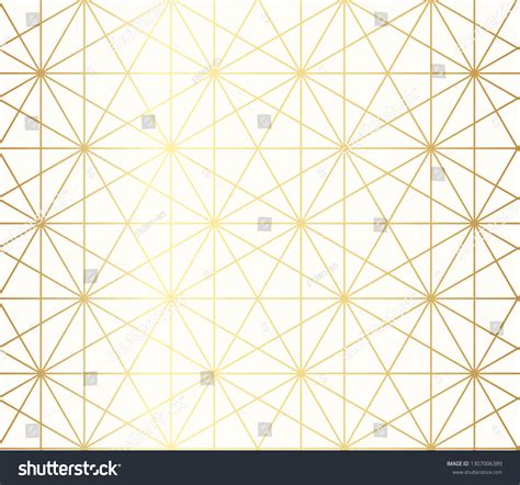 Golden Texture Seamless Geometric Thin Lines Stock Vector Royalty Free 1307006389 Shutterstock