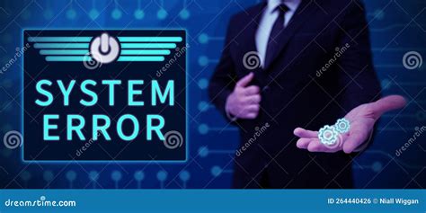 Text Caption Presenting System Error Internet Concept Technological