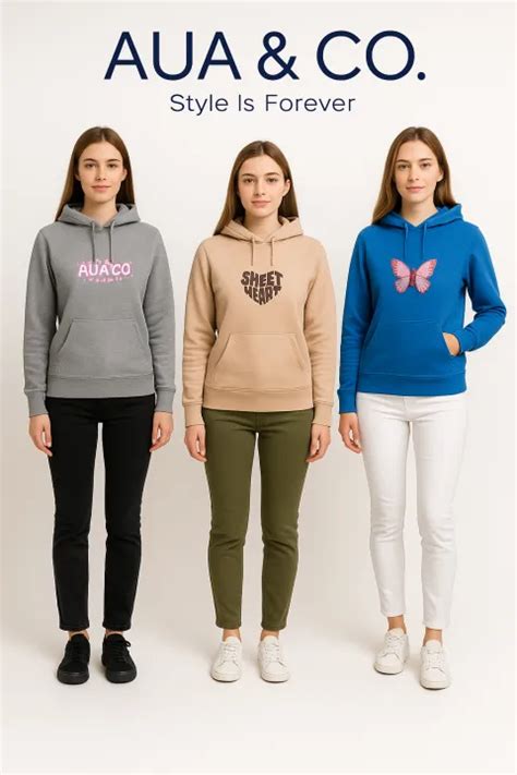 Bundle Of 3 Womens Winter Hoodies Premium Fleece With Dtf Print