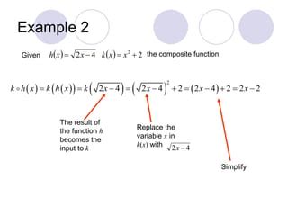 Composite Functions Ppt