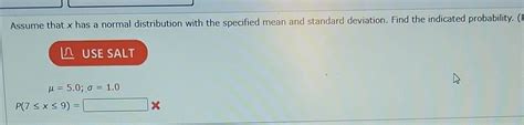 solved assume that x has a normal distribution with the