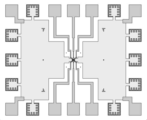 4 Structures On An Optical Mask Used To Define The Ohmic Contacts The