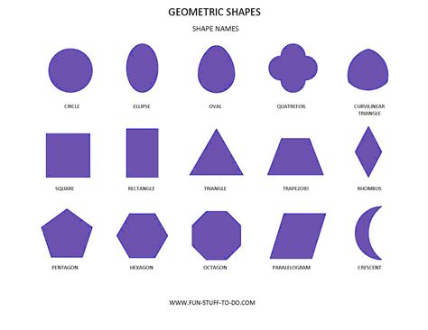 Free Geometric Shapes Worksheets