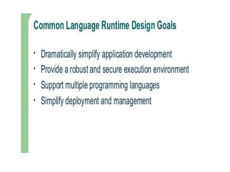 Dotnet Framework Ppt