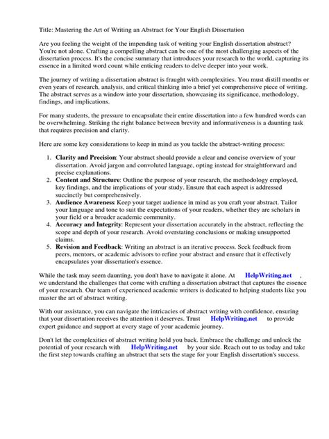 how to write an abstract for an english dissertation pdf thesis