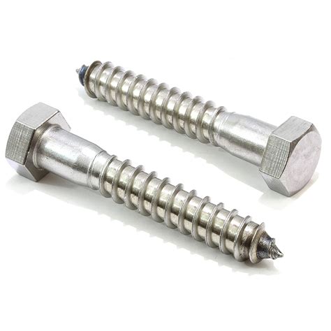 Stainless Steel Zinc Plated Hexagon Cap Head Tapping Wood Screw Lag