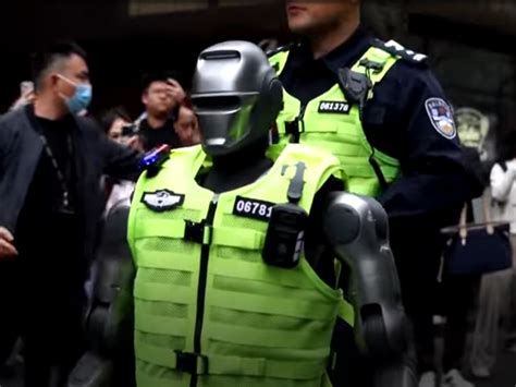 Real Life Robocop Humanoid Robot Deployed For Police In China News