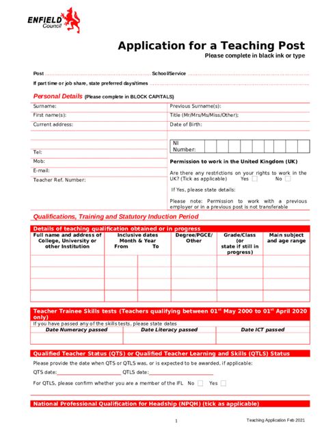 Teaching Personal Statement Examples Doc Template Pdffiller