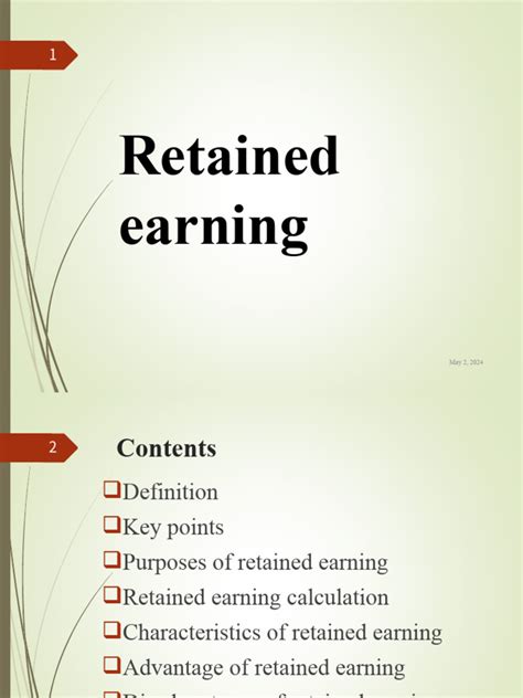 Retained Earning Pdf Dividend Retained Earnings