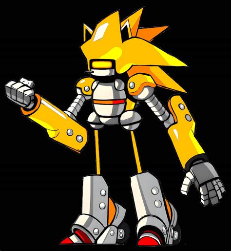 Super Mecha Sonic By Mechasonicsuperfan On Deviantart