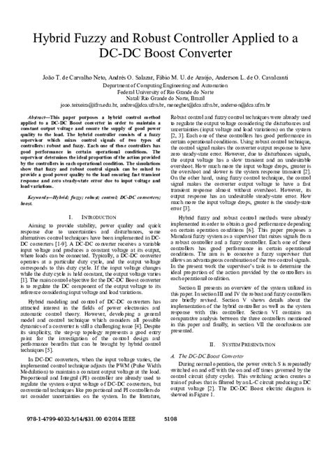 Pdf Robust Control Applied In Buck Boost Converter In A Photovoltaic