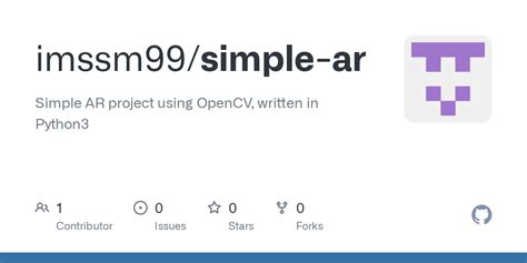 Github Imssm99simple Ar Simple Ar Project Using Opencv Written In