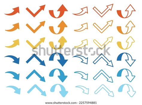 Updown Arrow Icon Set Vector Illustration Stock Vector Royalty Free 2257594881 Shutterstock