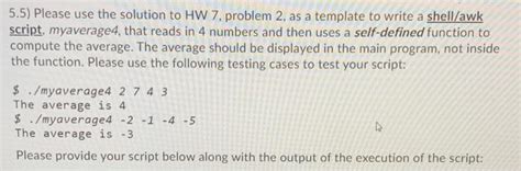 solved 5 5 please use the solution to hw 7 problem 2 as a
