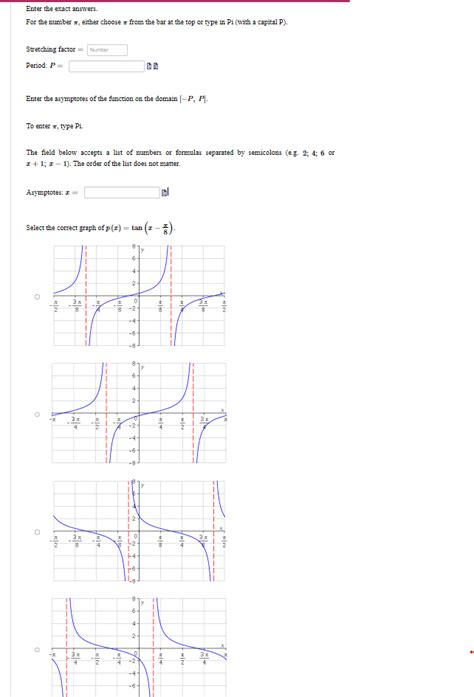 Solved Enter The Asymptotes Of The Function On The Domain Chegg Com