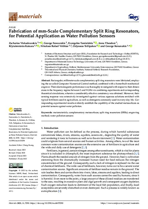 Pdf Fabrication Of Mm Scale Complementary Split Ring Resonators For