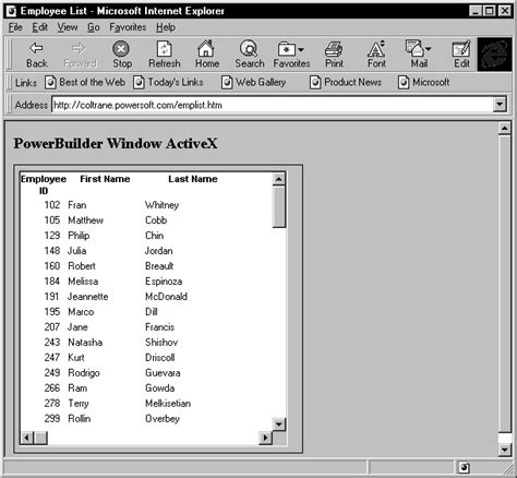 Creating An Html Page Pb Docs 100 Powerbuilder Library