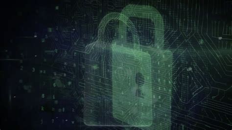 Animation Of Data Processing Over Security Padlock Icon Against