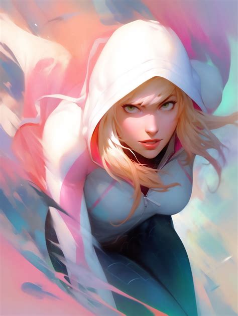 Spider Gwen By Rebyc Lion On Deviantart