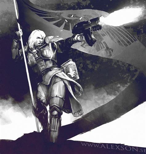 Warhammer 40k Drawings Alexander Forssberg 40k Sisters Of Battle Fan