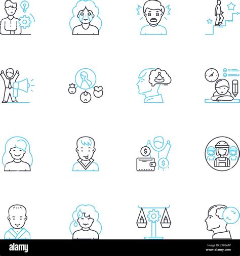 Effective Communication Linear Icons Set Clarity Listening Empathy