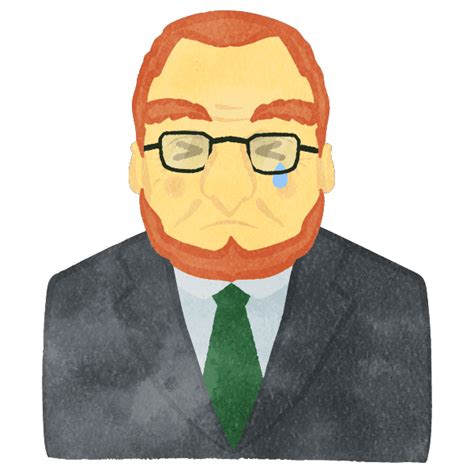 Uncle In Suit Upper Body Cute U A Free Cute Illustration For Everyone