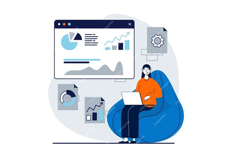 Premium Vector Devops Concept With People Scene In Flat Design For